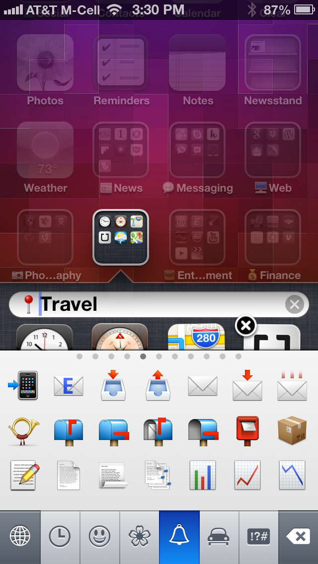How To: Add Emoji Icons to iOS Folders