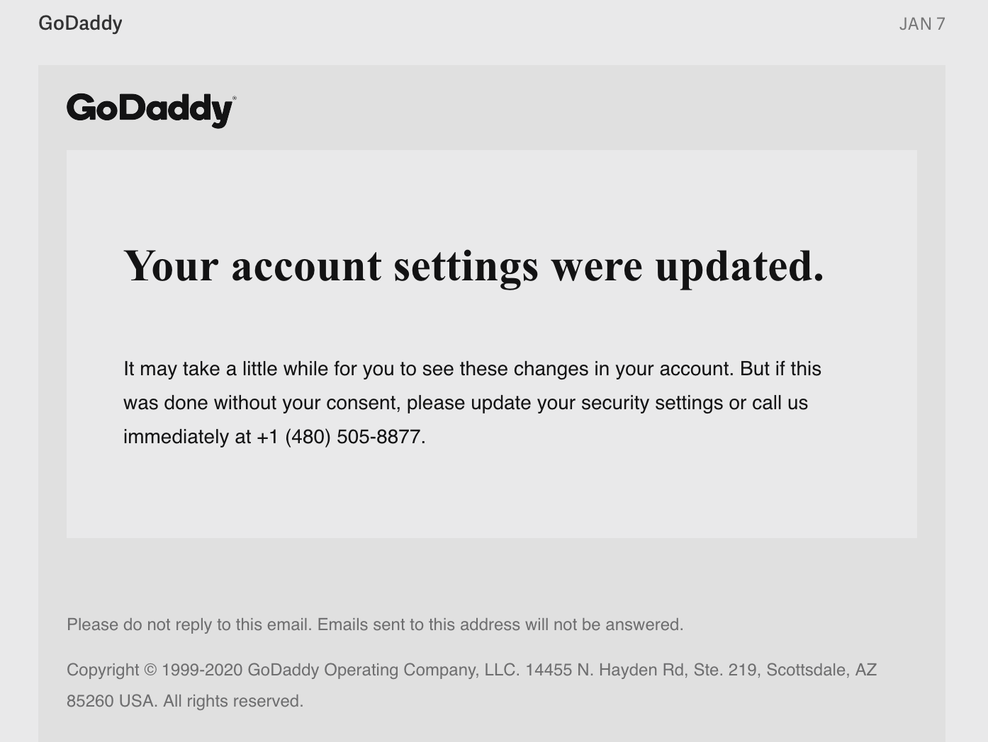A GoDaddy horror story